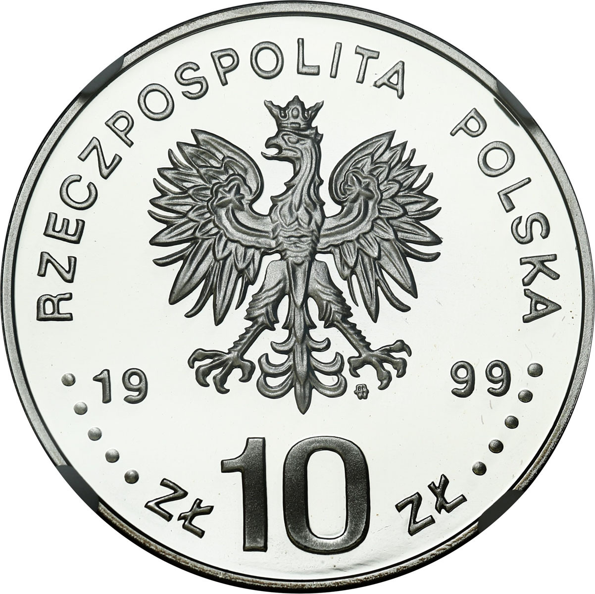 III RP. 10 złotych 1999 Władysław IV Waza - popiersie NGC PF69 ULTRA ... III RP. 10 złotych 1999 Władysław IV Waza - popiersie NGC PF69 ULTRA ...